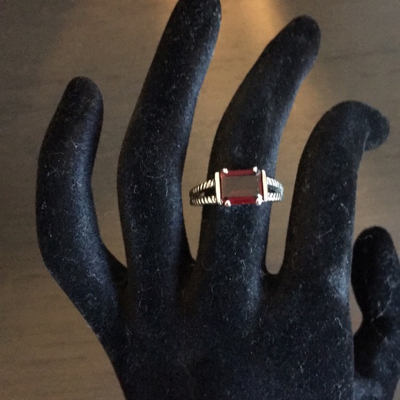 Jewelry | Red Ruby Square Shape Ring A56 | Poshmark